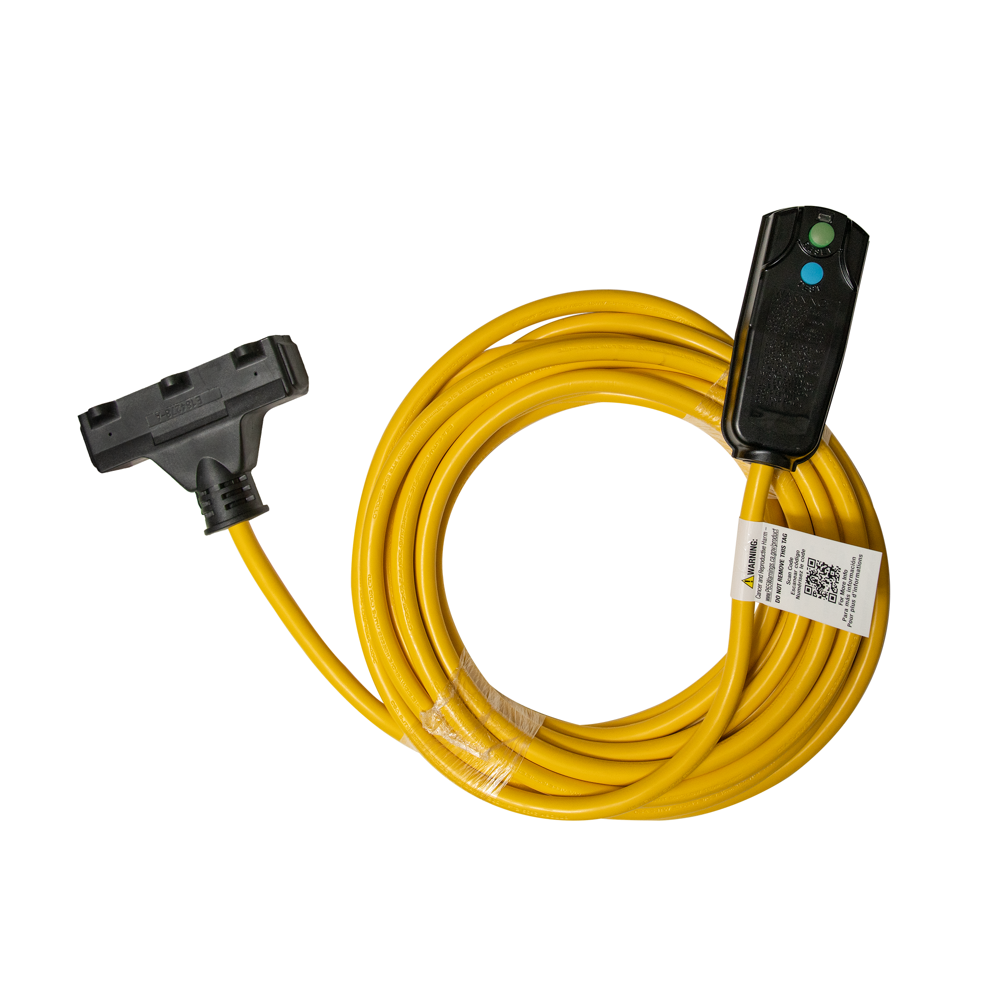 15 Amp, Manual Reset, Plug GFCI, 25' Triple Tap Connector PGFP-M110KY ...